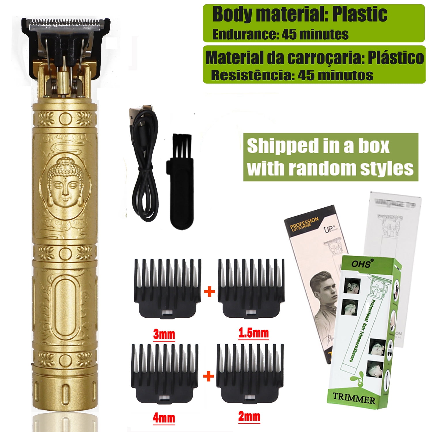 Tondeuse Dragon Vintage T9 Cordless Professional Hair Clippers Electric ...