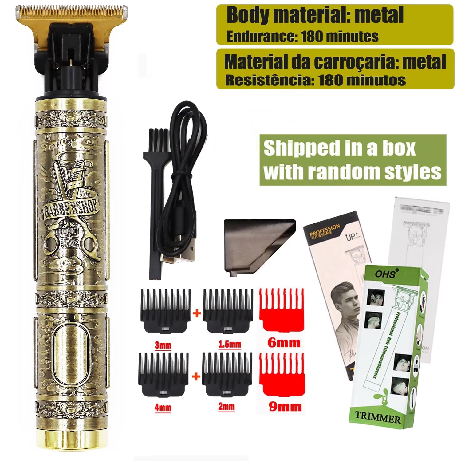 Tondeuse Dragon Vintage T9 Cordless Professional Hair Clippers and ...