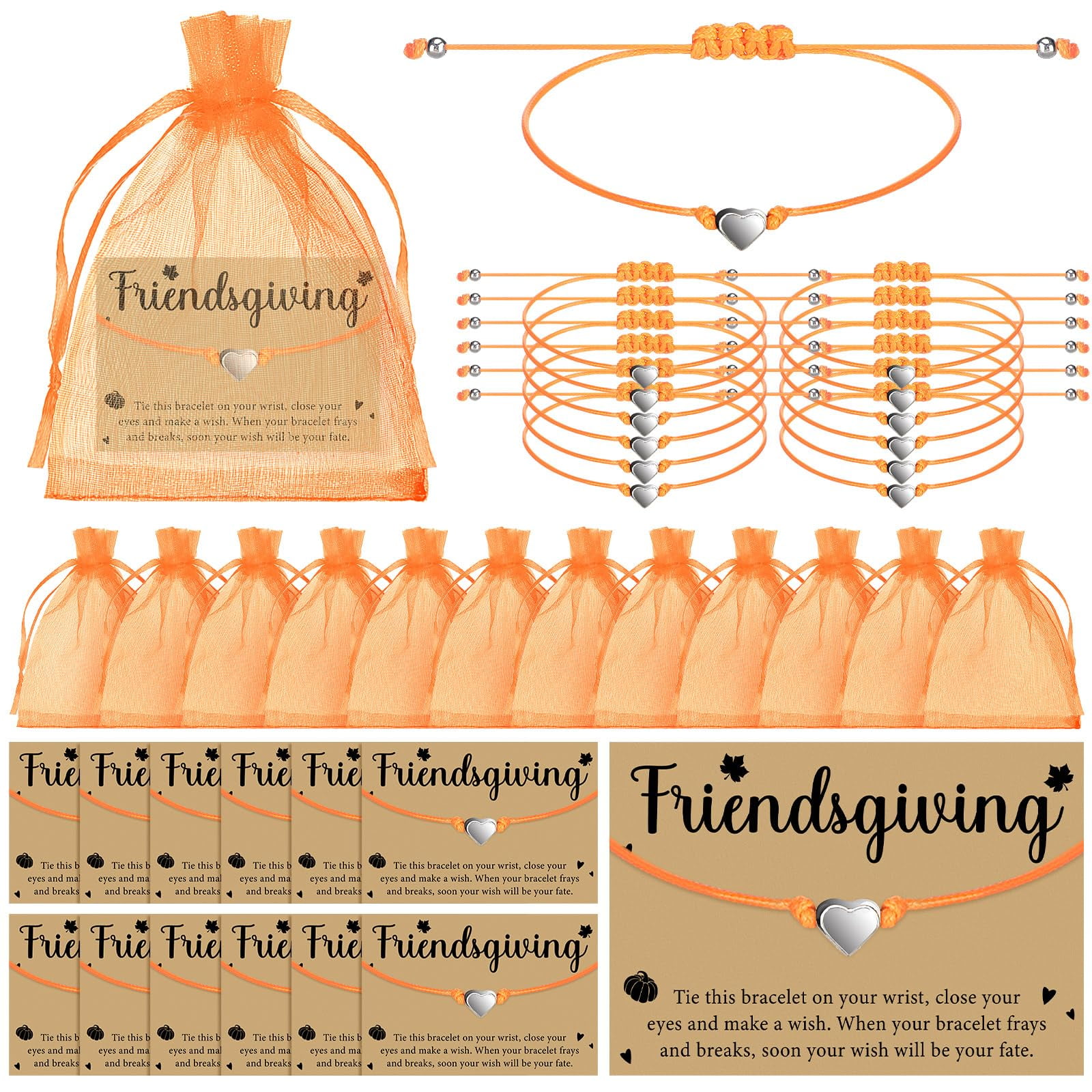 Tondiamo 12 Sets Friendsgiving Gifts for Friends Giving Favors Heart ...