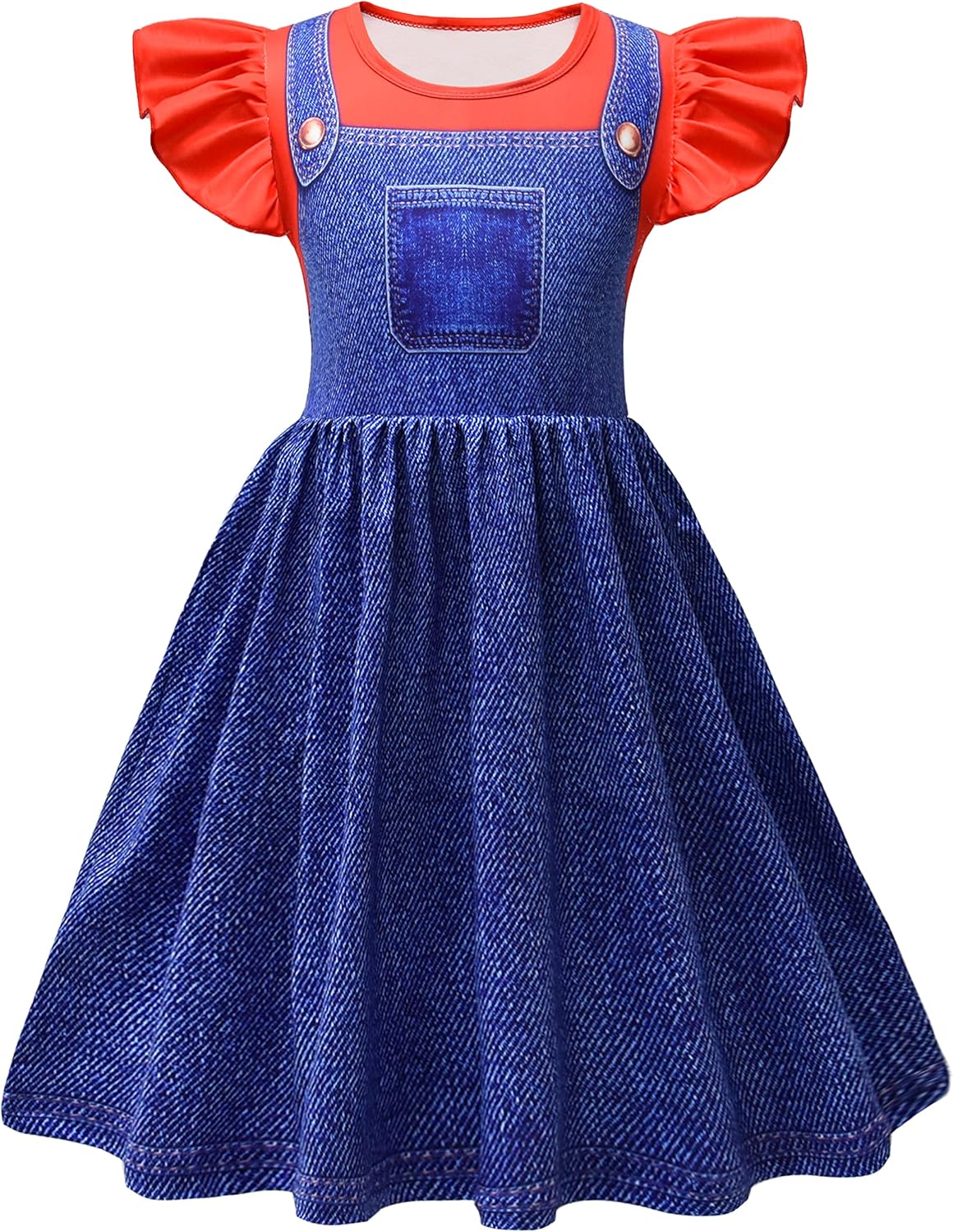 Tondswi 2024 New Princess Peach Costume Princess Peach Dress for Girls ...