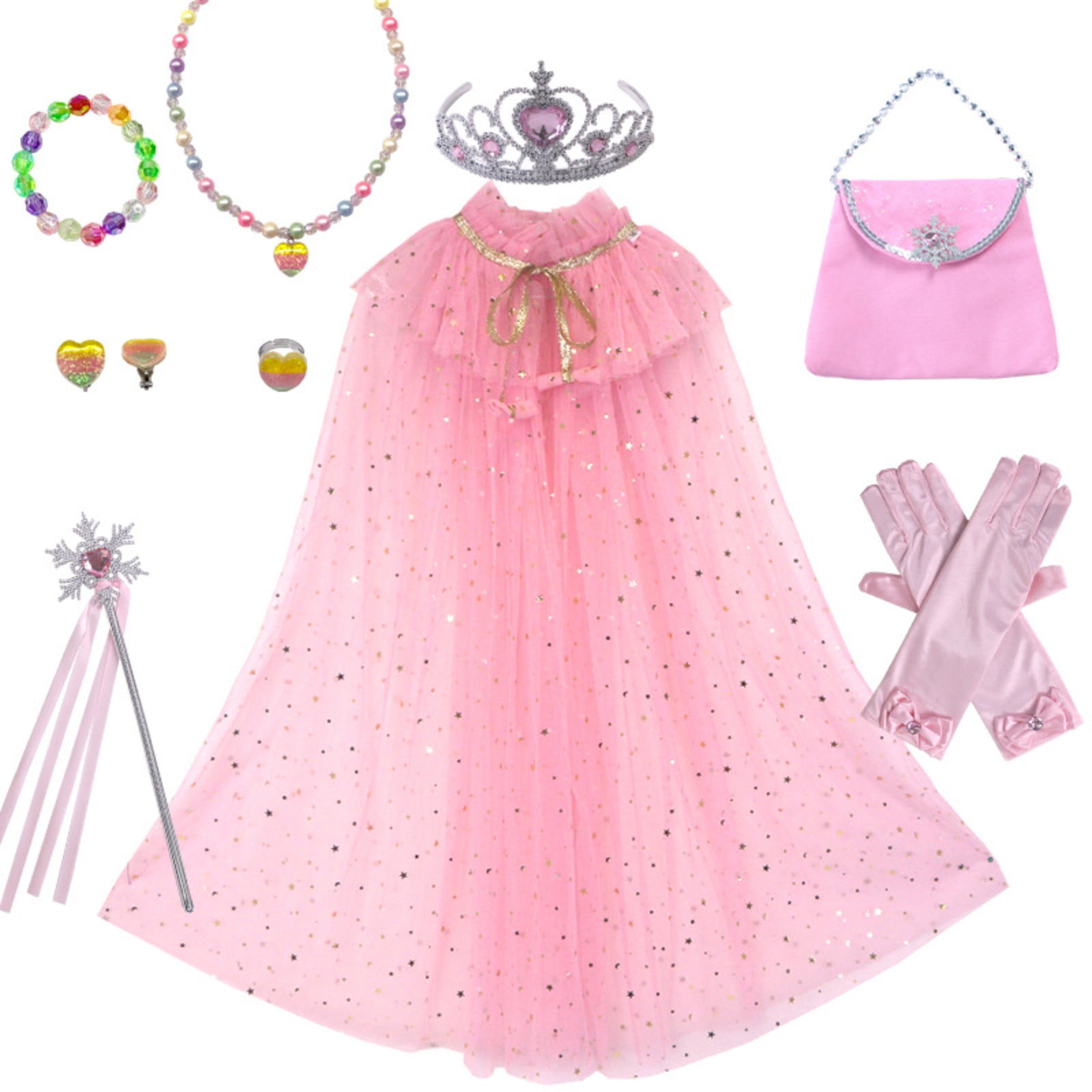 Tondswi Frozen Elsa Costume for Girls, Princess Costume for Girls Kids ...