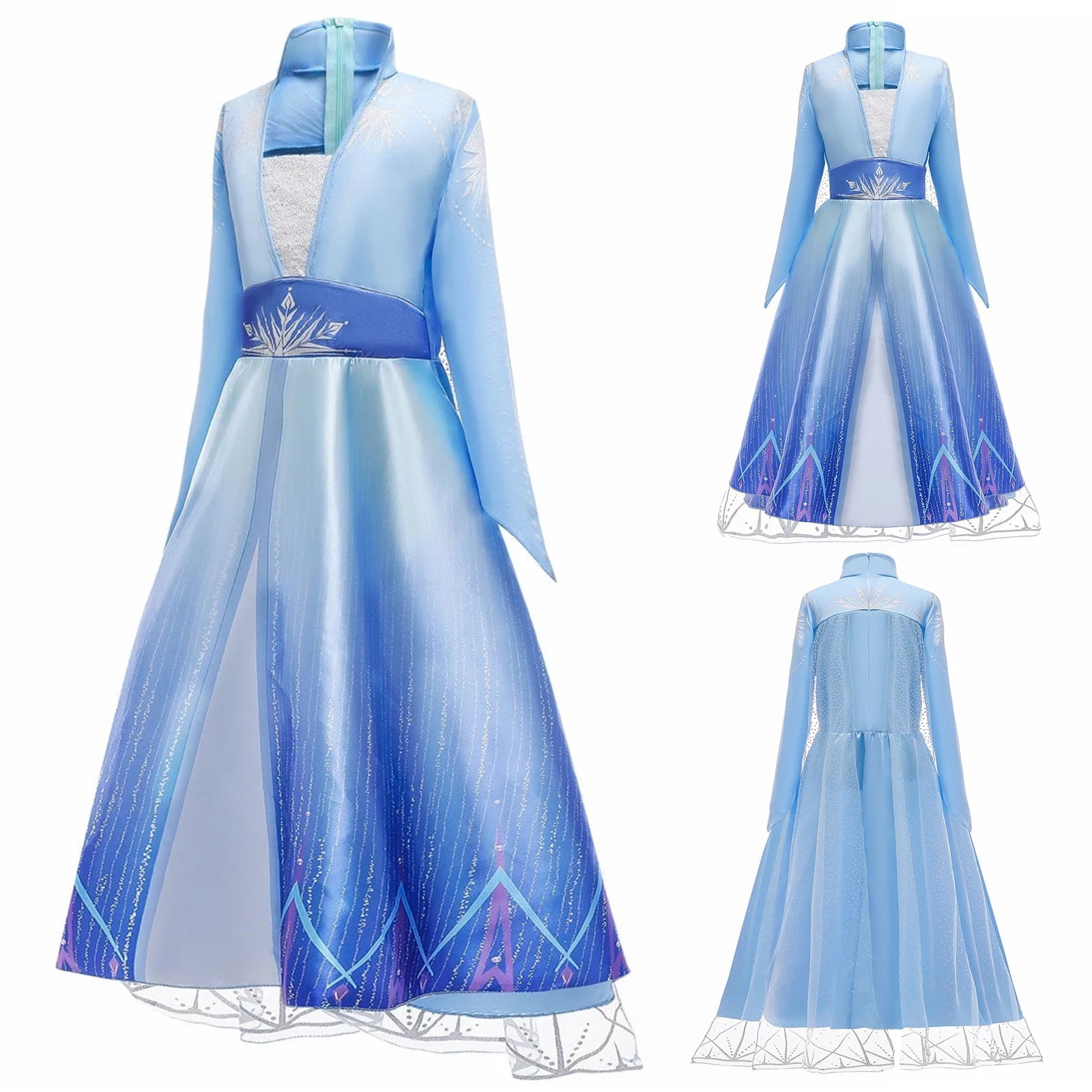 Tondswi Frozen Elsa Costume for Girls, Princess Costume for Girls Kids ...