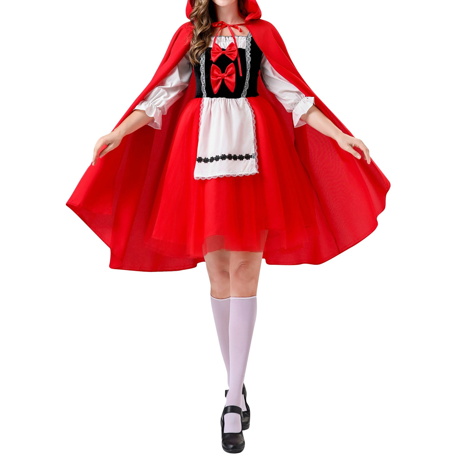 Tondswi Little Red Costume for Girls, Princess Costume for Girls Kids ...