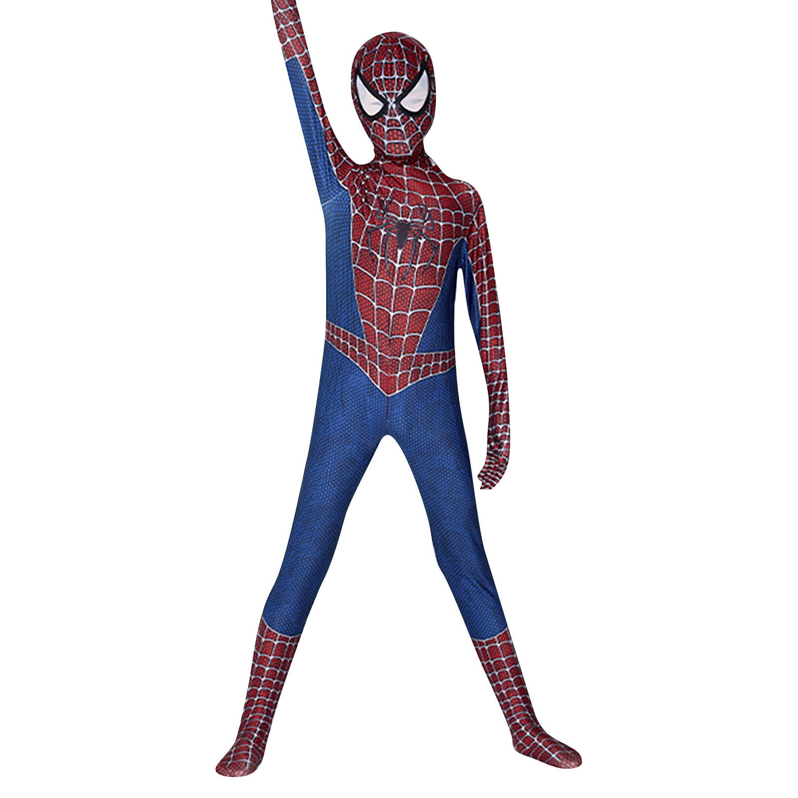 Tondswi Men's Superhero Spider Costume Cosplay Bodysuit Jumpsuit Onesie ...