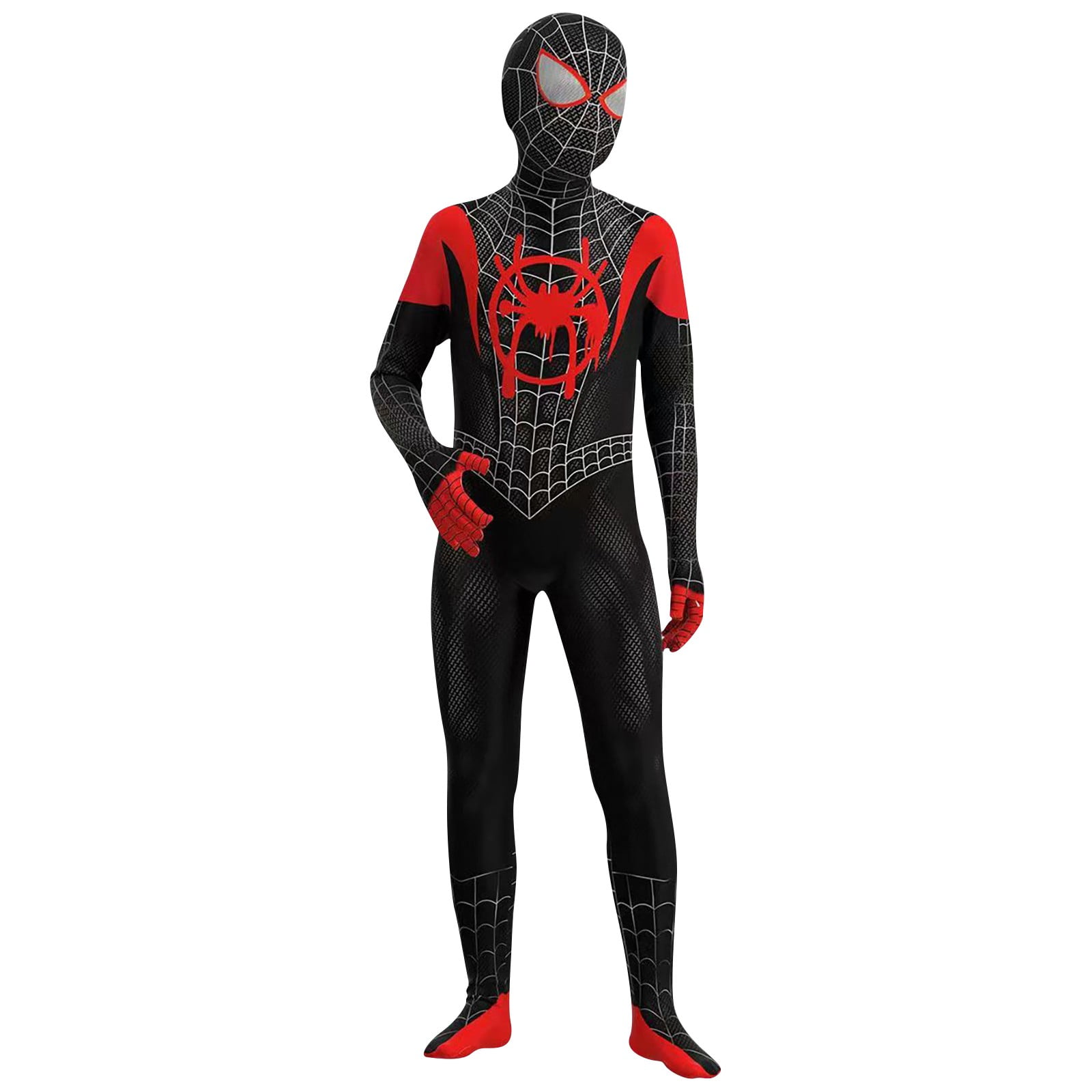 Tondswi Men's Superhero Spider Costume Cosplay Bodysuit Jumpsuit Onesie ...