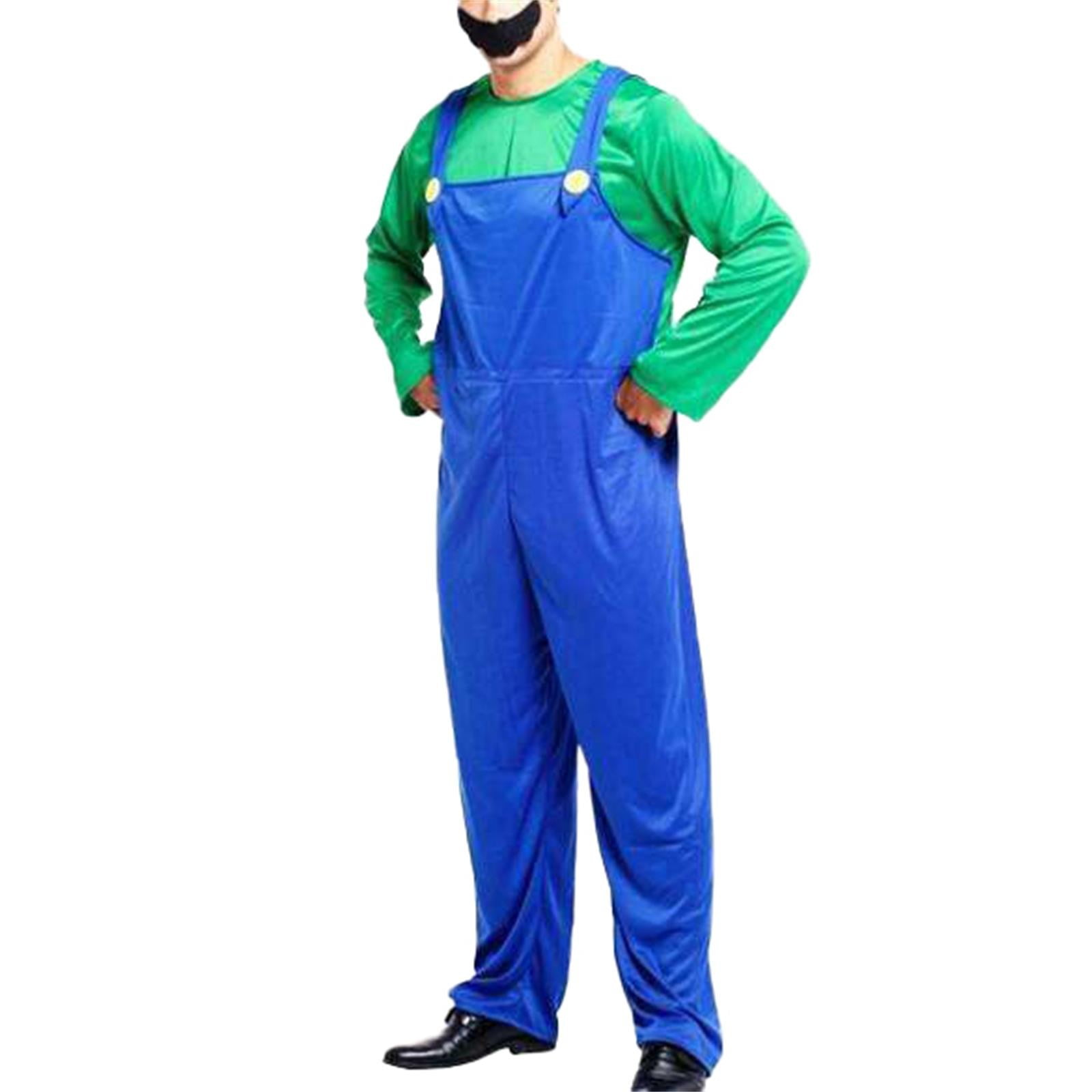 Tondswi Super Bros Mario & Luigi Unisex Super Mario Costume for Kids ...