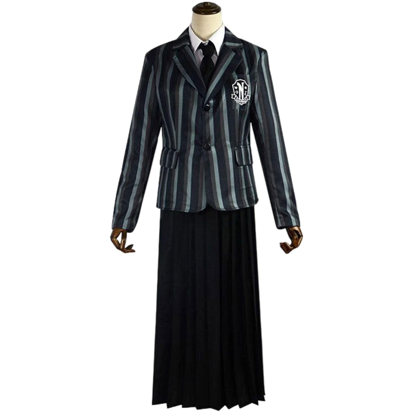 Tondswi Wednesday Addams Costume Dress, 4-13 Years Outfits with ...