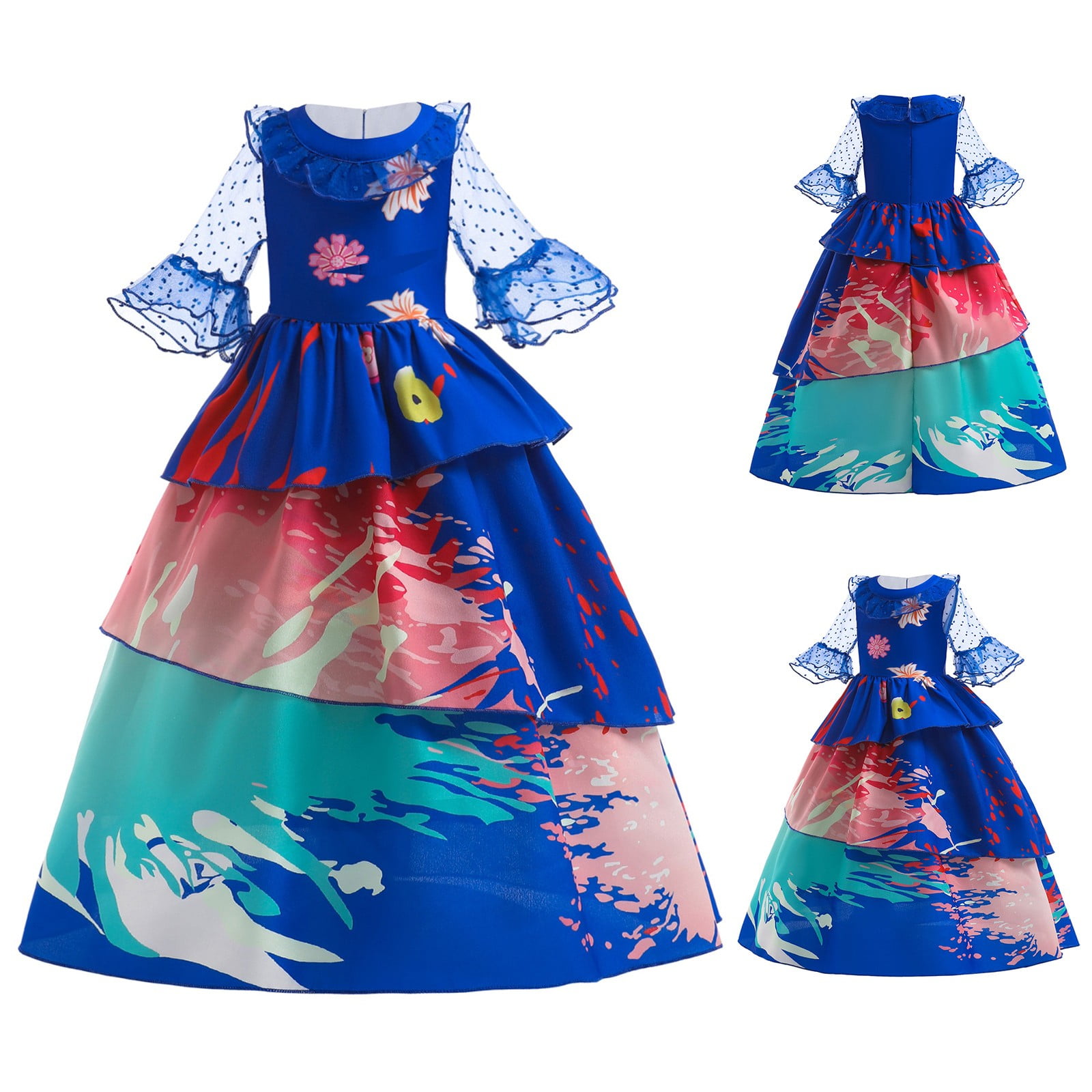 Tondswi Wishes Asha Costume for Girls, Princess Costume for Girls Kids ...