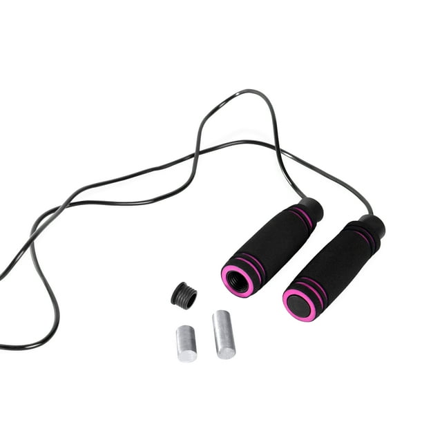 Tone Fitness Adjustable Weighted Jump Rope - Cardio Training - Walmart.com
