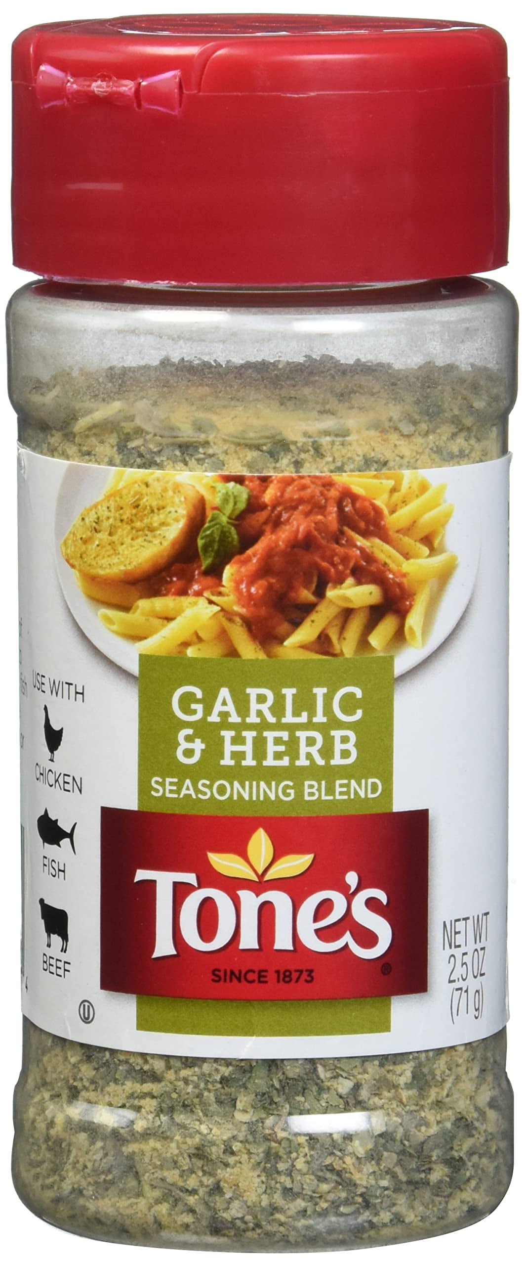 Tone's Garlic & Herb Seasoning HYZ01 Blend, 2.50 Ounce - Walmart.com