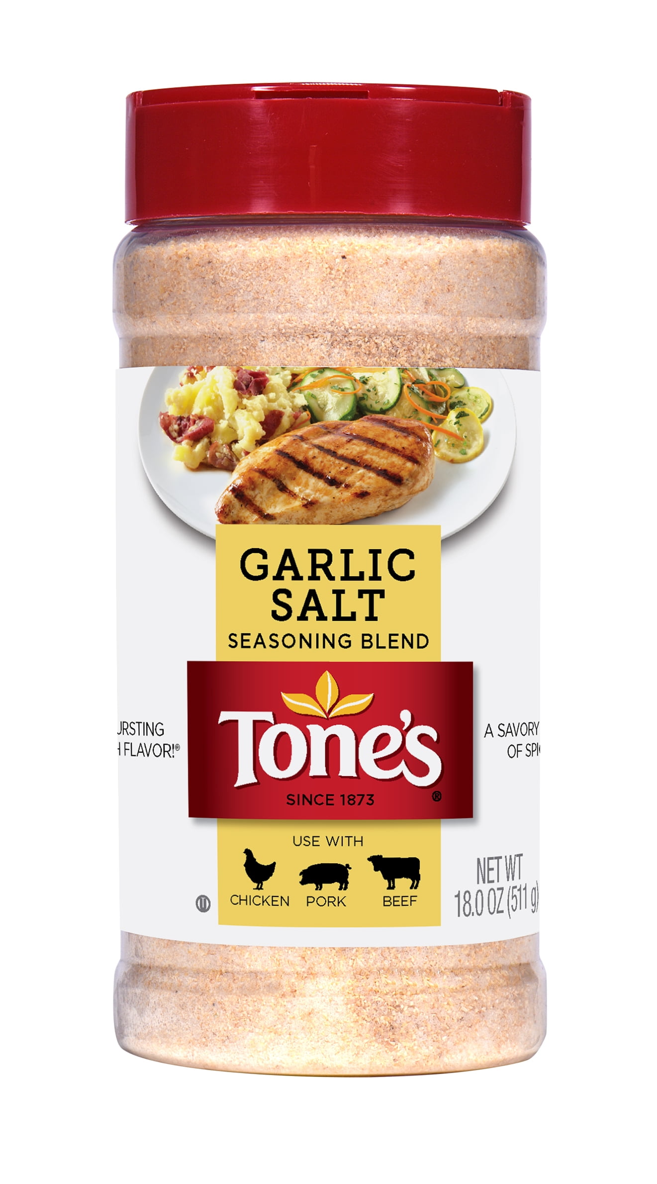 Tone's Garlic Salt Seasoning Blend, 18 oz. - Walmart.com