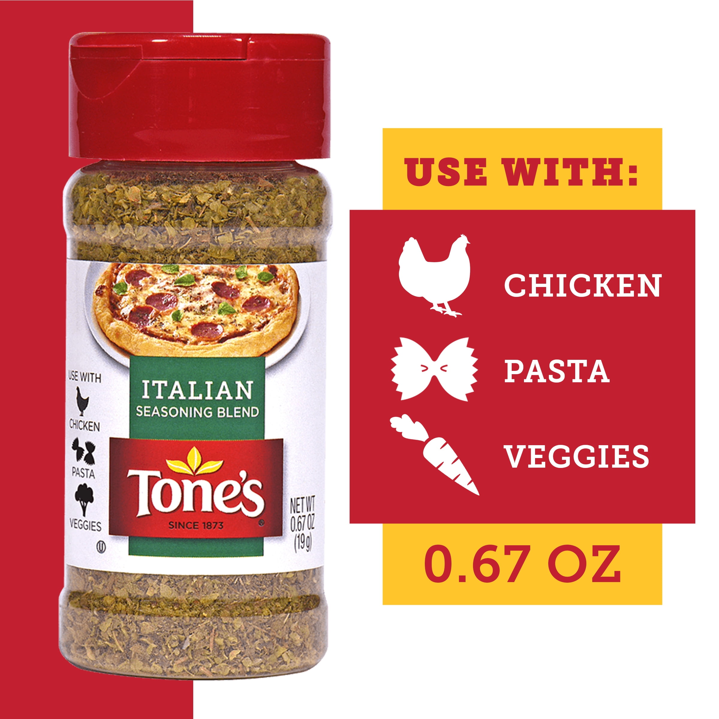 Tone's Italian Seasoning Blend, 0.67 oz - Walmart.com
