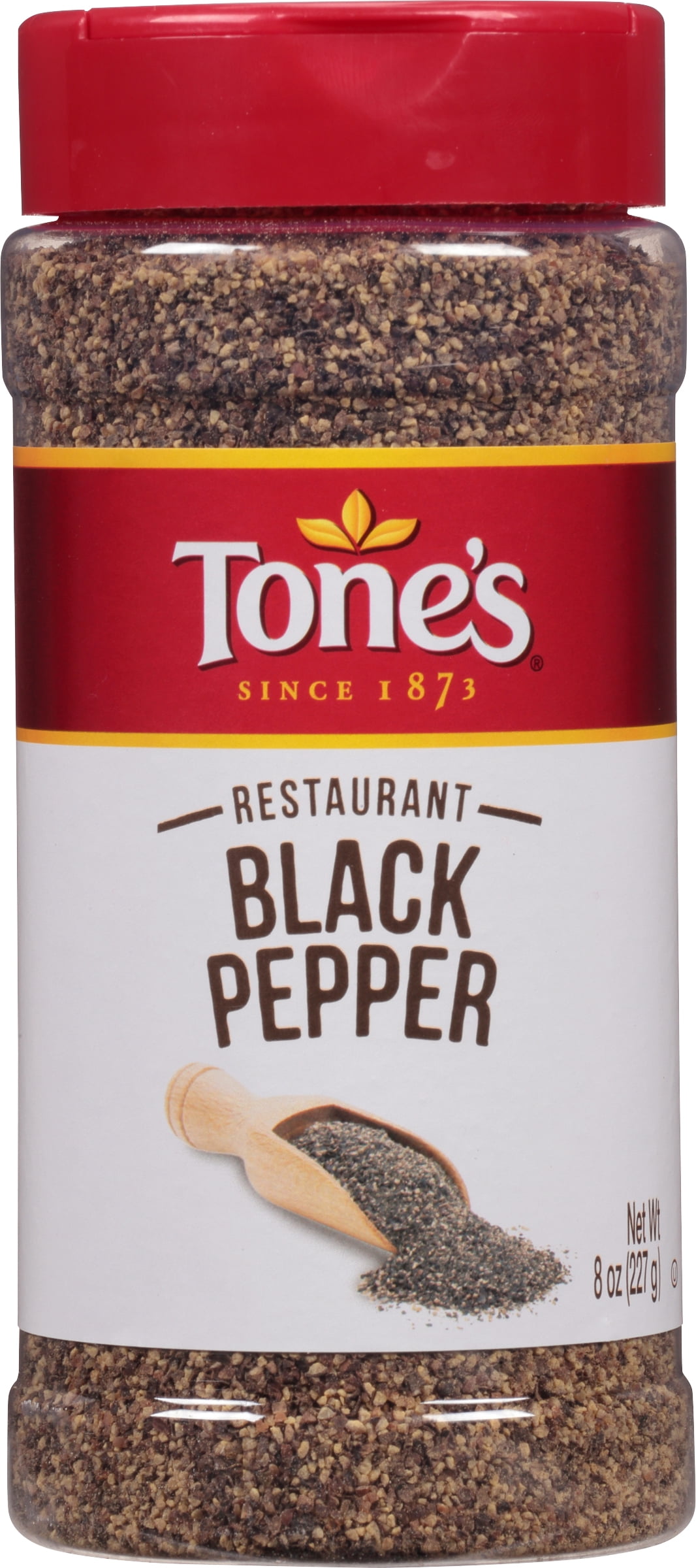 Tone's, Restaurant Black Pepper, 8 oz, Kosher, Ground Slightly Courser ...