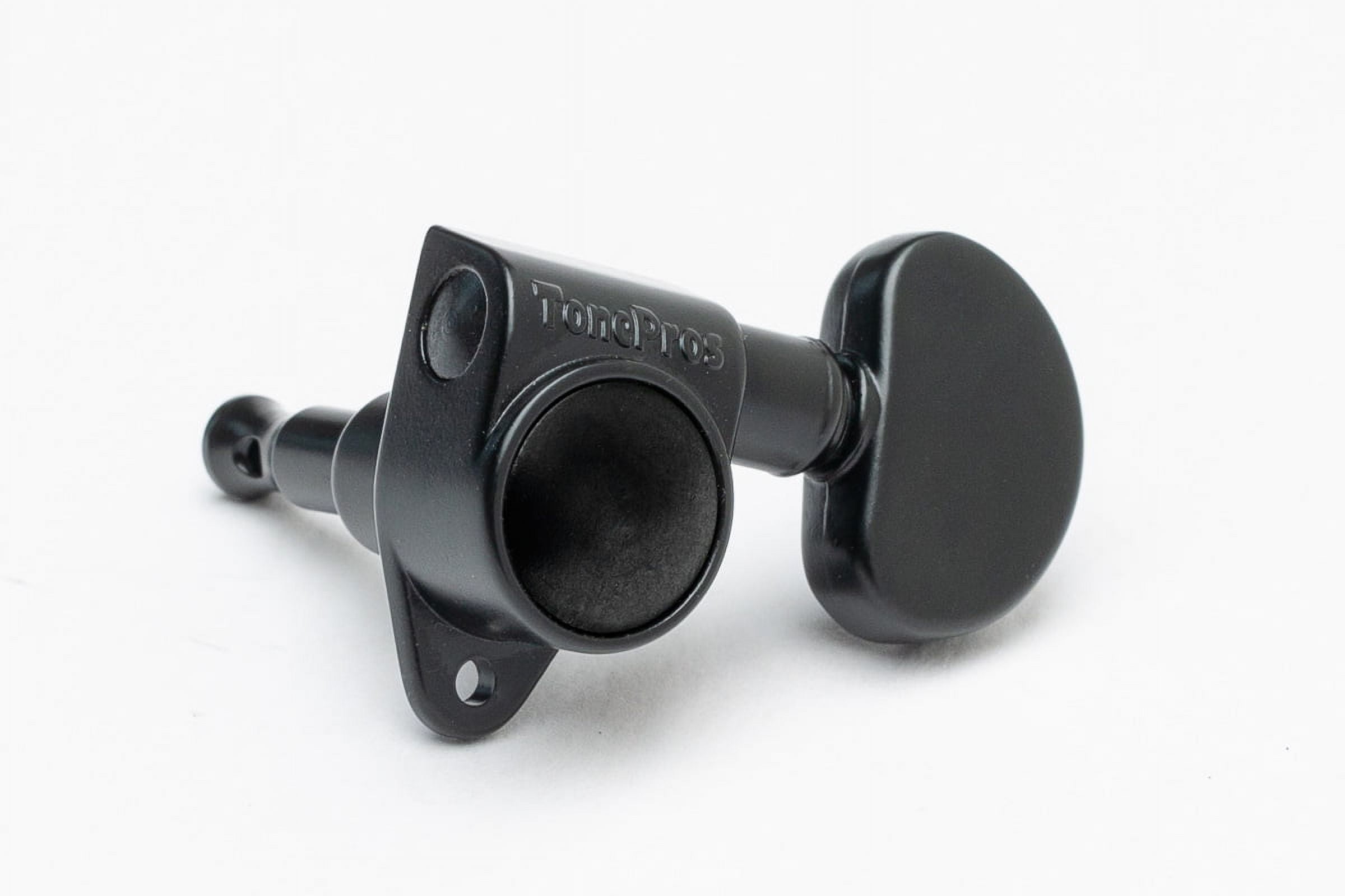 TonePros GKB33K 3x3 Tuning Keys, Metal Kidney Buttons - BLACK - Walmart.com
