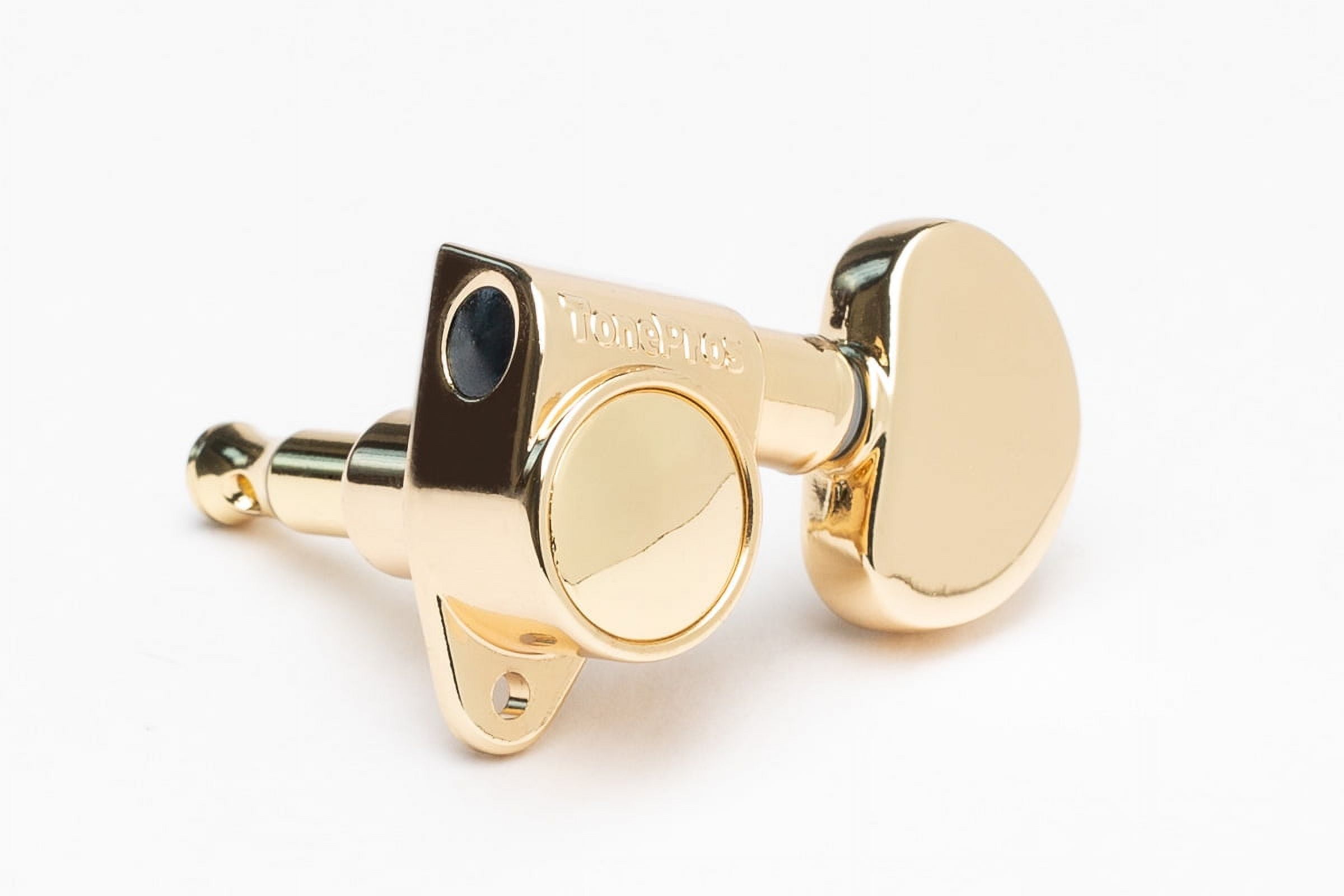 TonePros GKB33K 3x3 Tuning Keys, Metal Kidney Buttons - GOLD - Walmart.com
