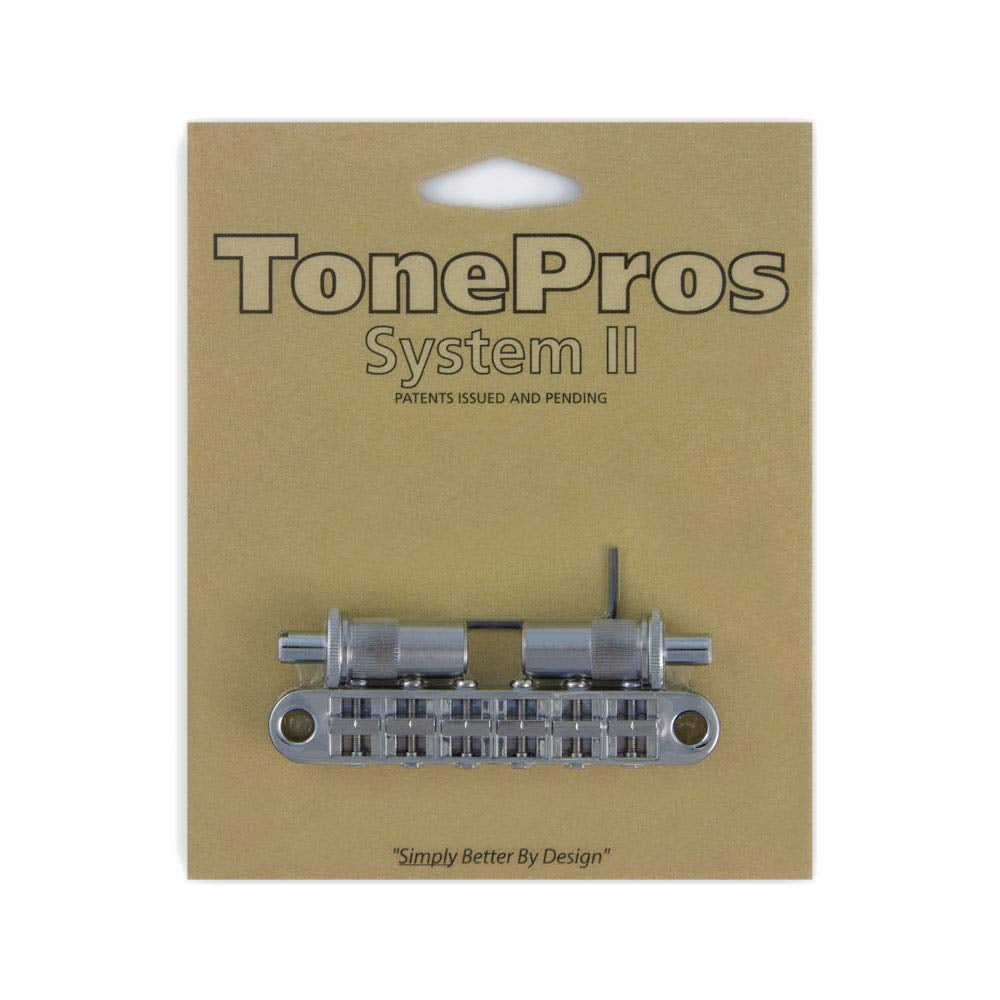 TonePros Metric Locking Tune-O-Matic Bridge (large posts) Chrome S301 ...