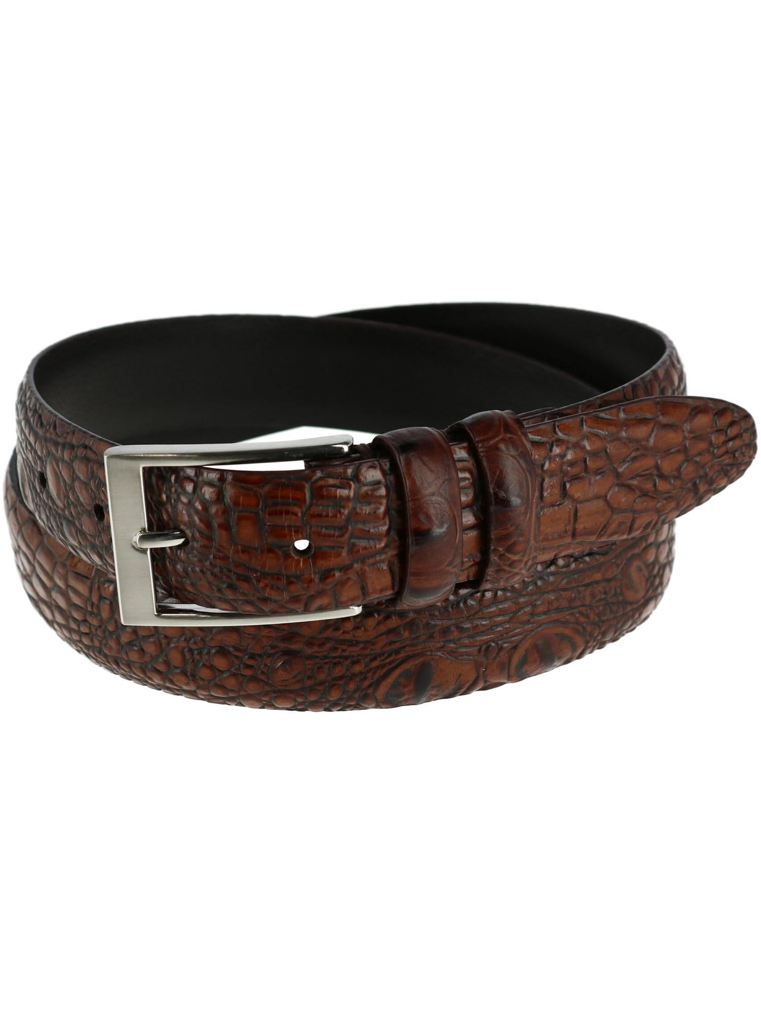 Toneka Hornback Croc Print Belt (Men Big & Tall) - Walmart.com