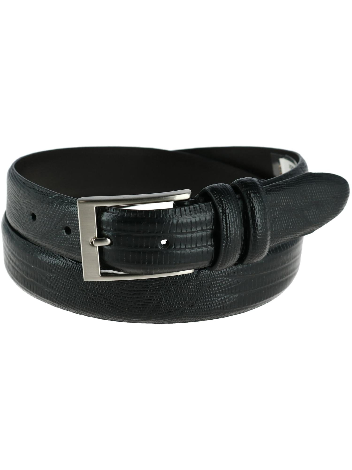 Toneka Leather Lizard Print Belt (Men Big & Tall) - Walmart.com
