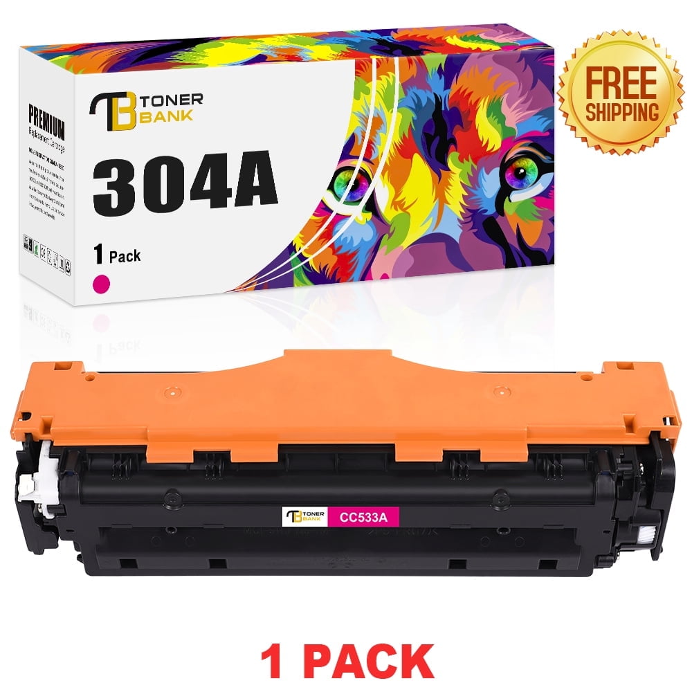 Toner Bank 1-Pack Compatible 304A Toner for HP 304A CC533A 304A Color ...