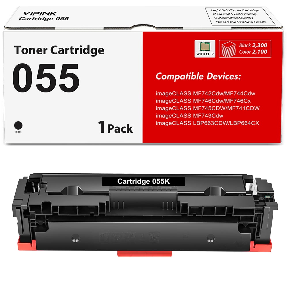 VIPink 055 Toner Cartridge with Chip Compatible for Canon Cartridge 055 ...