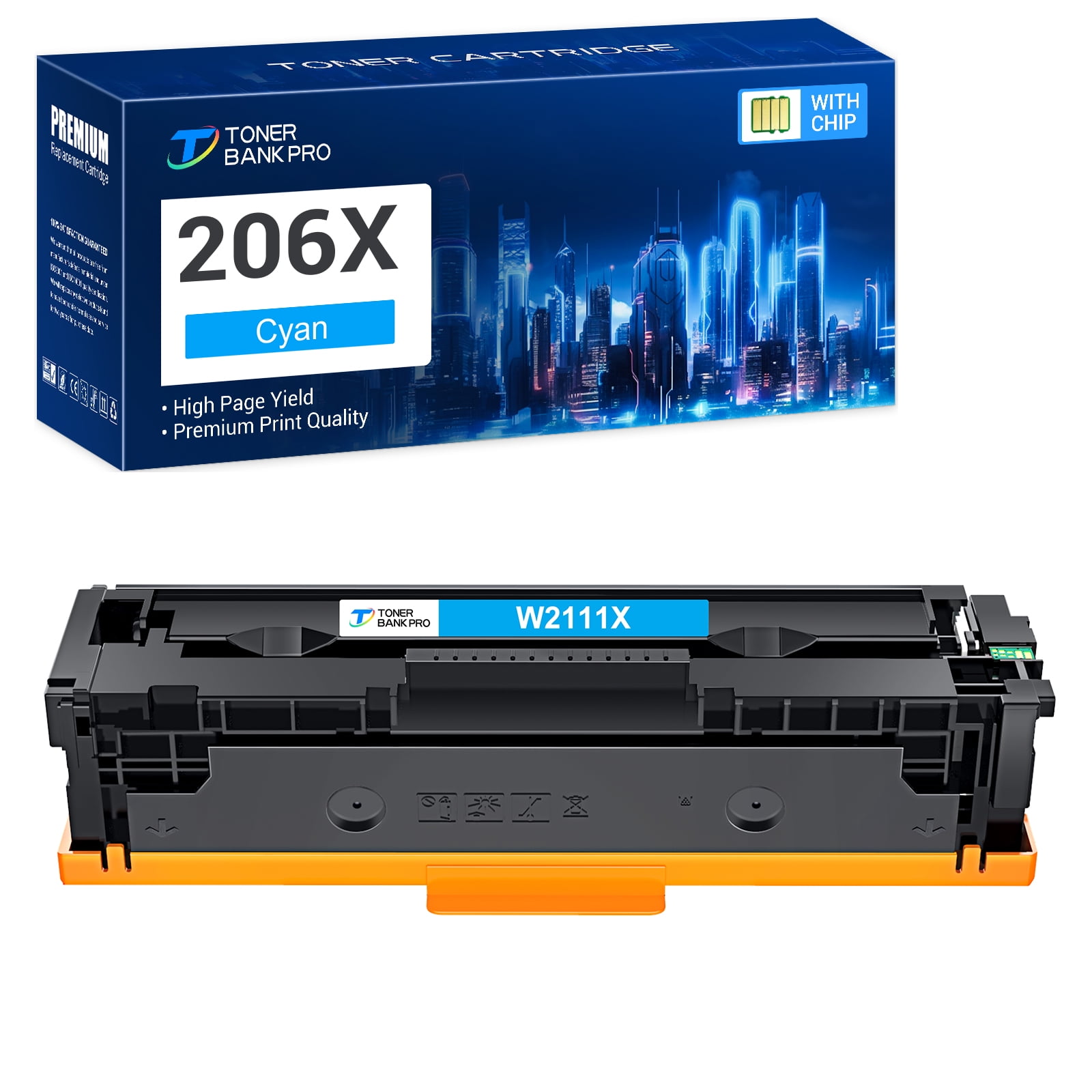 Toner Bank 1-Pack Compatible Toner Cartridge (WITH CHIP) for HP W2111X ...
