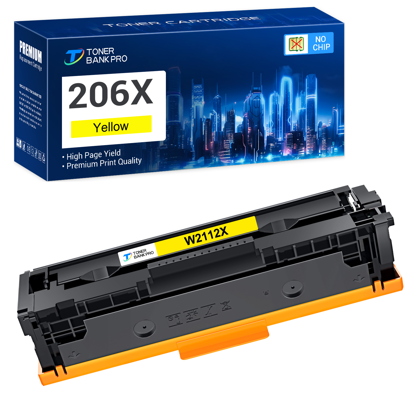 Toner Bank 1-Pack Compatible Toner Cartridge for HP W2112X 206X Pro MFP ...