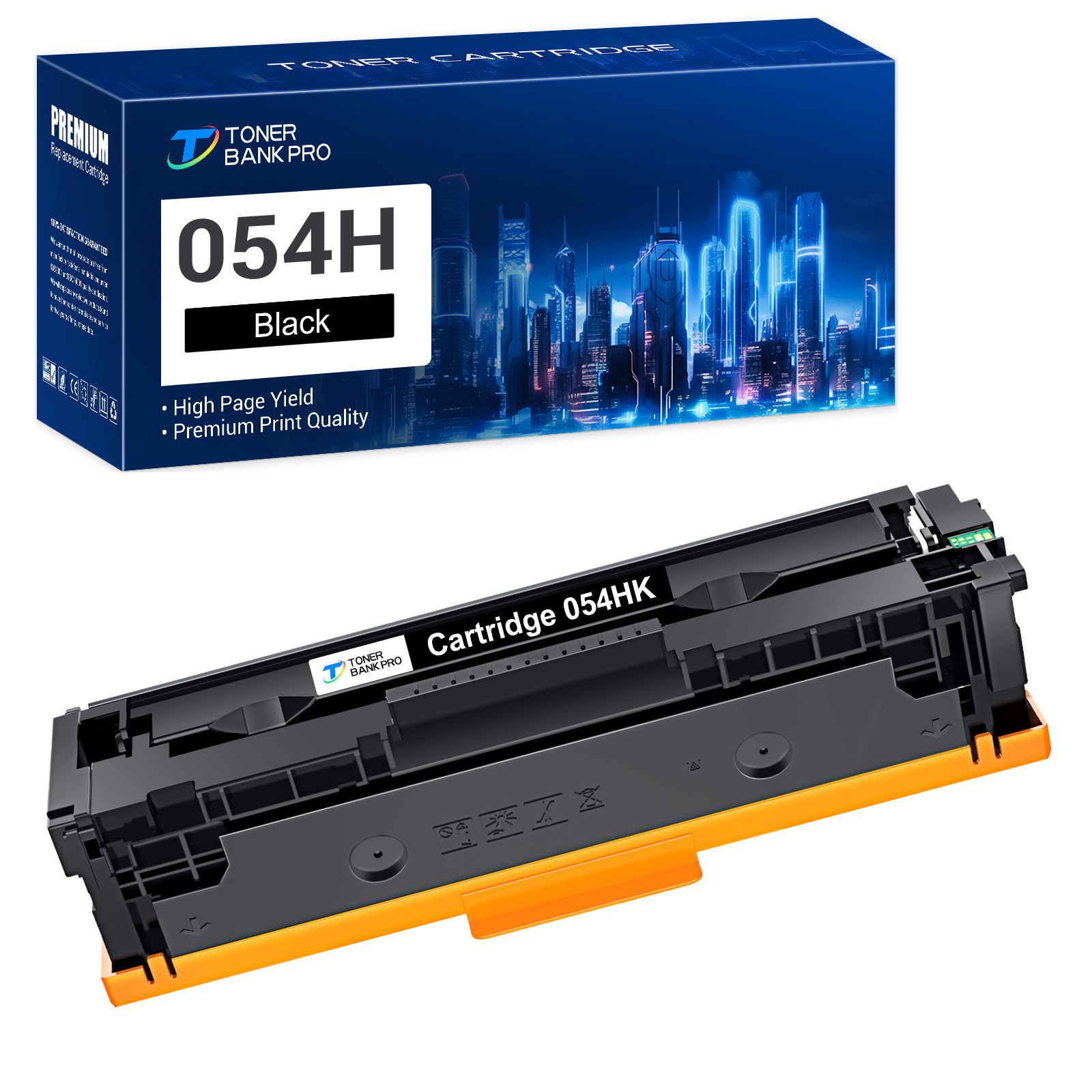 Toner Bank 1-Pack Compatible Toner for Canon 054HK with Chip Color ...