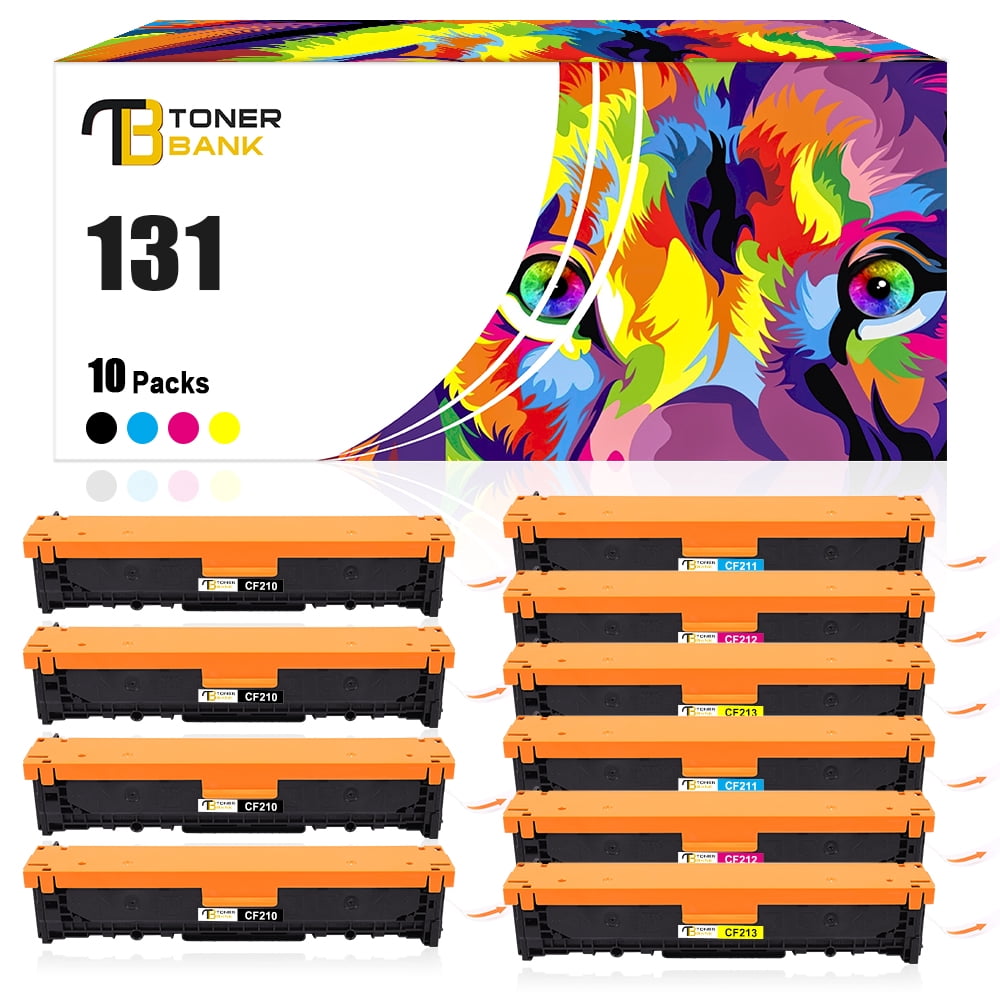 Toner Bank 10-Pack Compatible Toner Cartridge for HP 131X CF210X CF211A ...