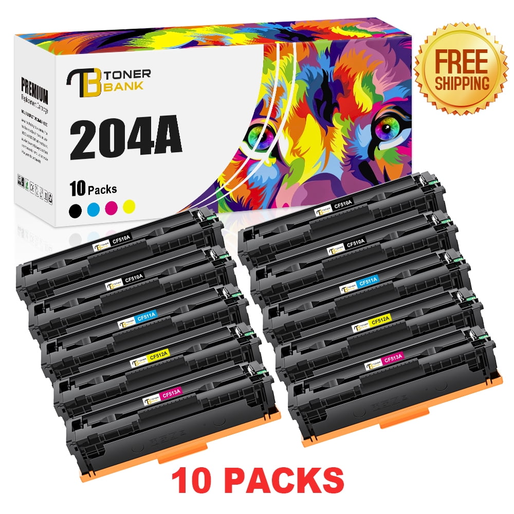 Toner Bank 10-Pack Compatible Toner Replacement for HP CF510A CF511A ...