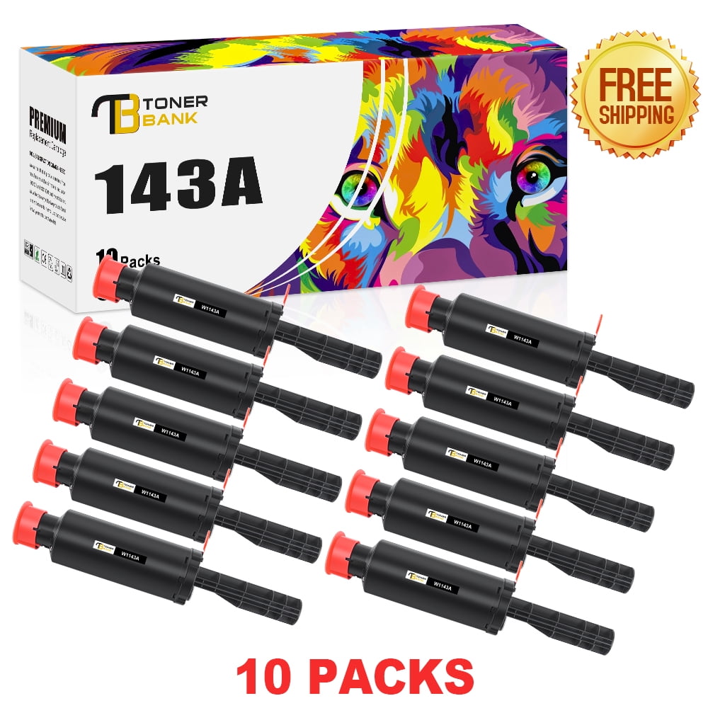 Toner Bank 10-Pack Compatible Toner Cartridge Replacement for HP W1143A ...