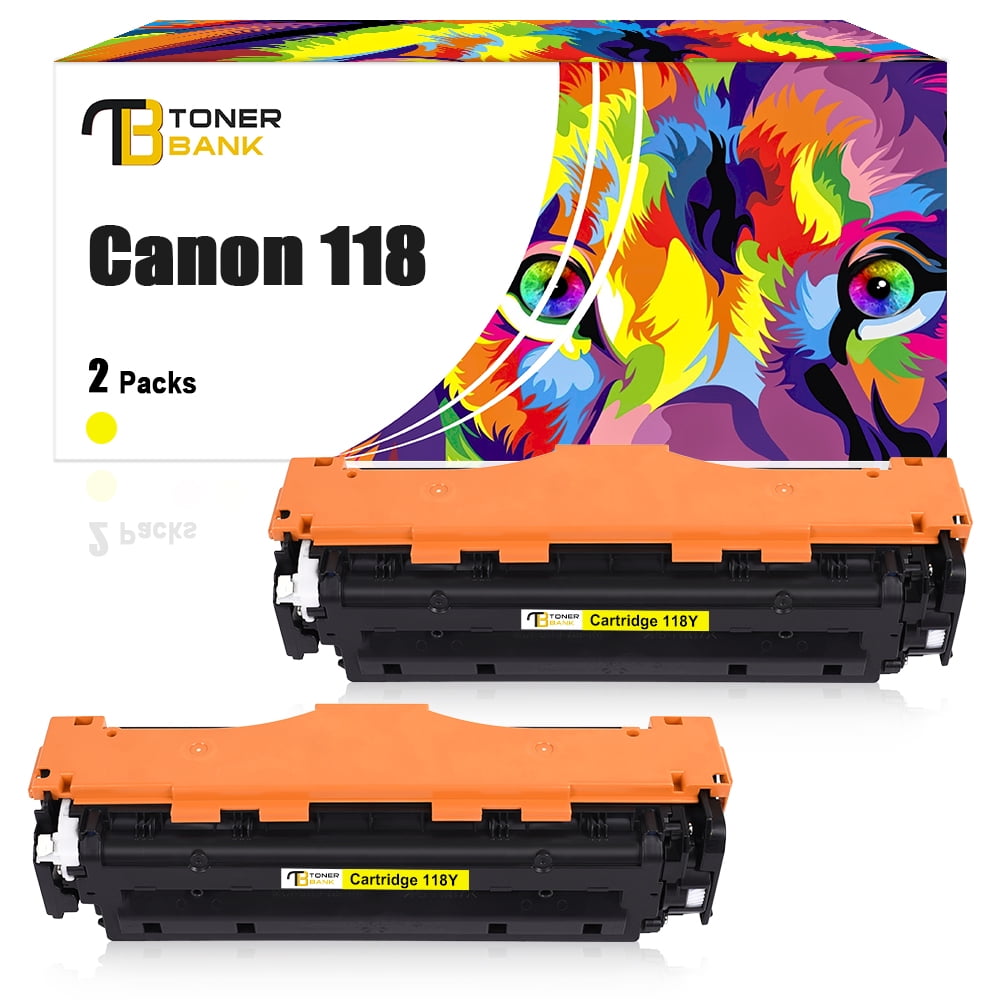 Toner Bank 2-Pack Compatible Toner for Canon Cartridge 118Y imageClass ...