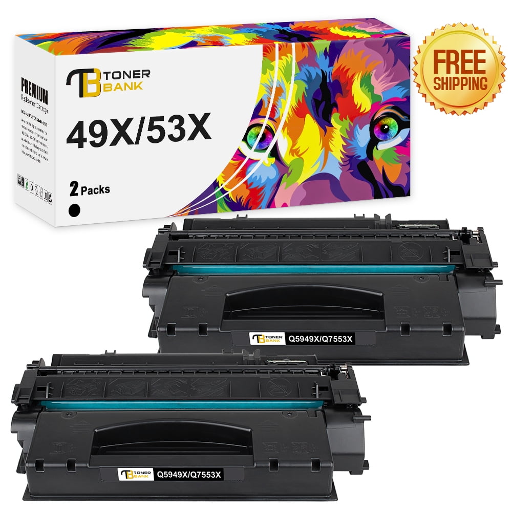 Toner Bank 2-Pack Compatible Toner Replacement for HP 49X Q5949X ...