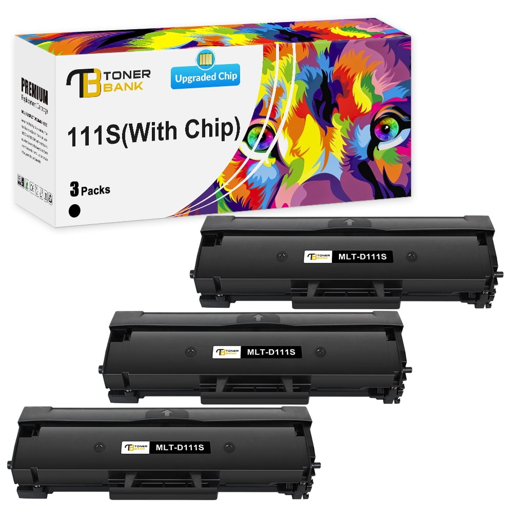 Toner Bank 3-Pack 111S Toner Cartridge Compatible for Samsung MLT-D111S ...