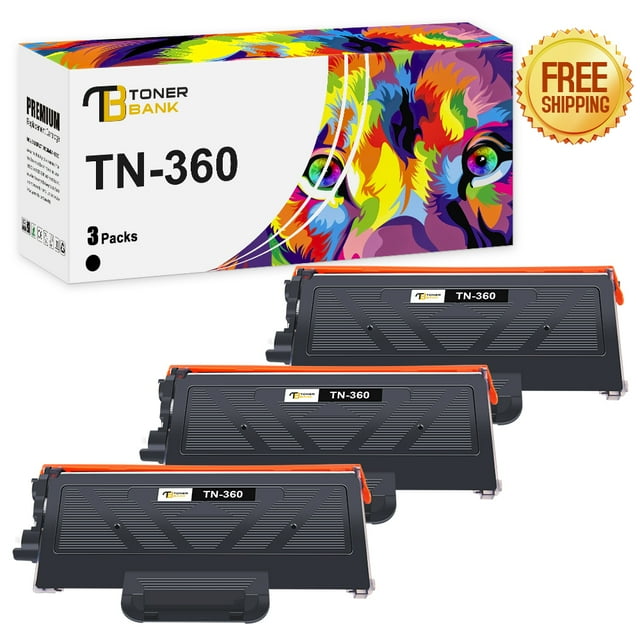 Toner Bank 3-Pack Compatible Toner Cartridge for Brother TN-360 HL-2140 ...