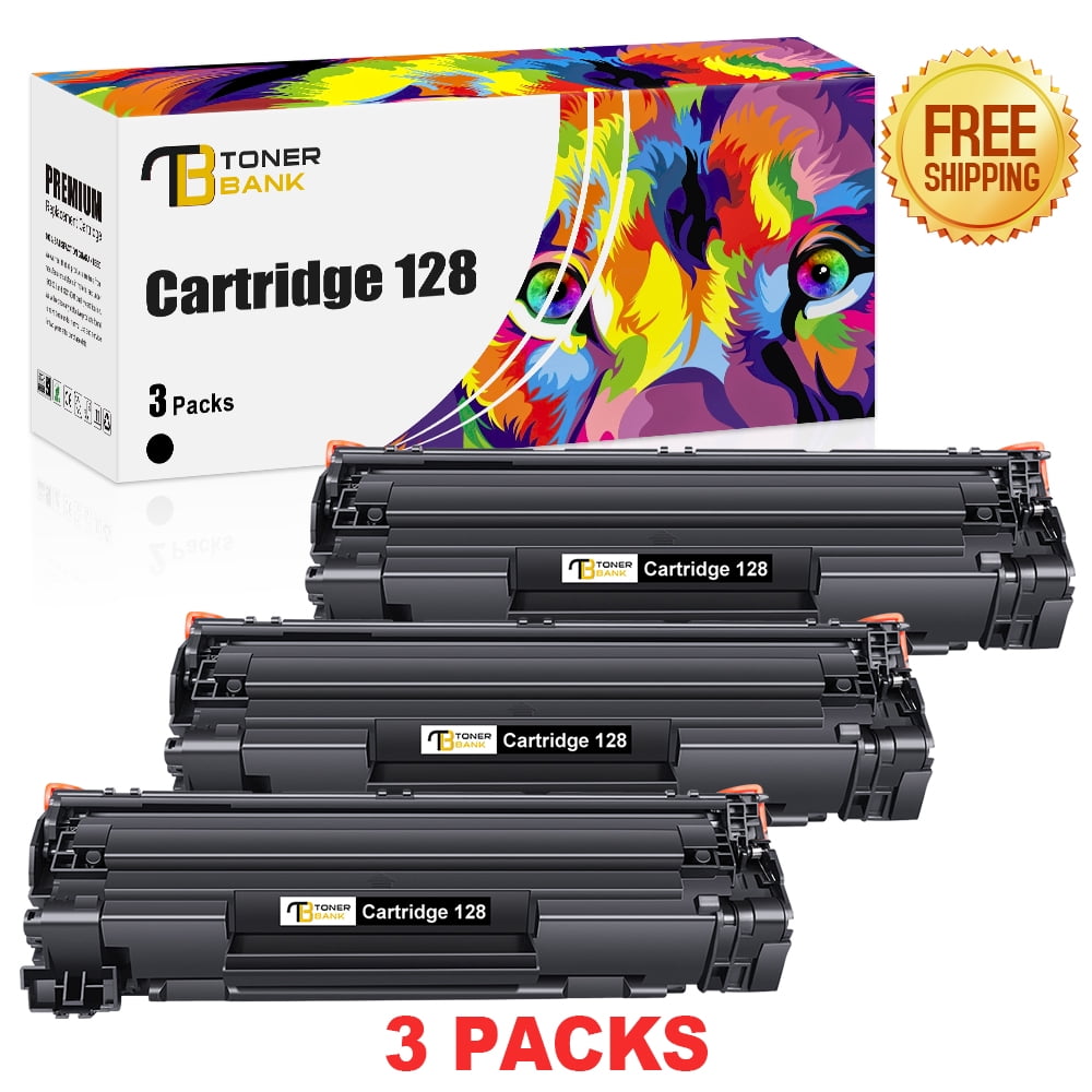 128 Black Toner Cartridges Compatible for Canon 128 CRG128 CRG 128 ...