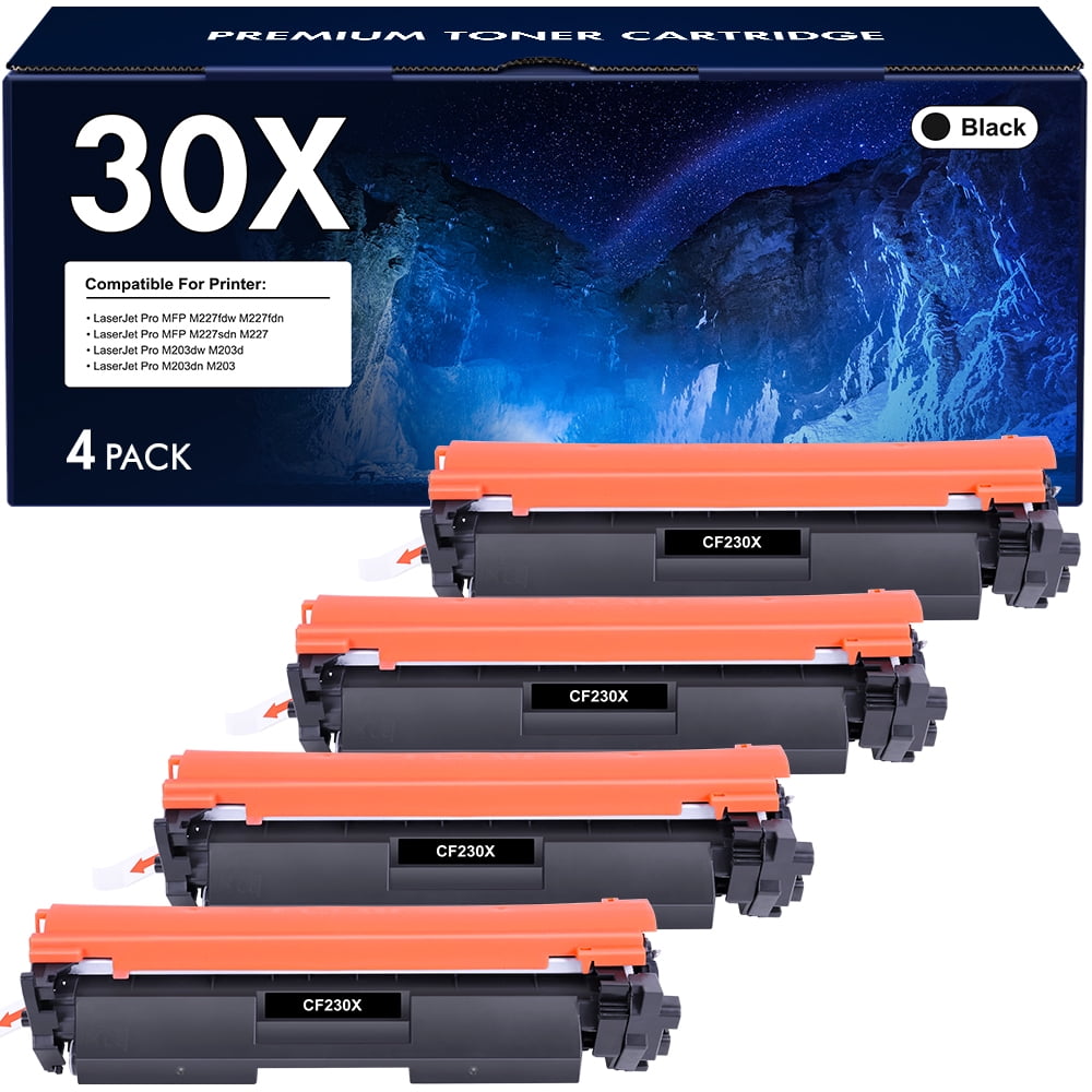 VIPink 30X CF230X Toner Cartridge Black Compatible for HP 30X 30A ...