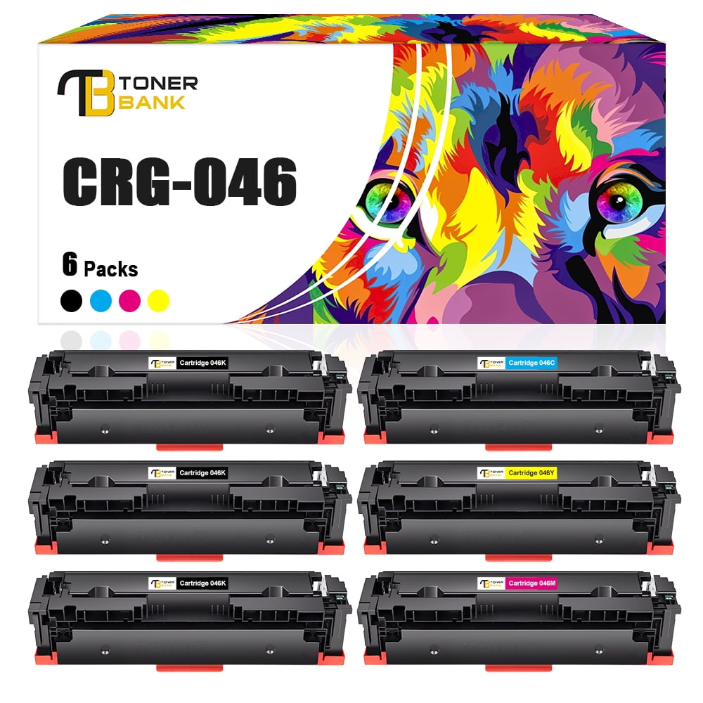 6-Pack Compatible for Canon 046 CRG 046H Toner Cartridges CRG046 Canon ...