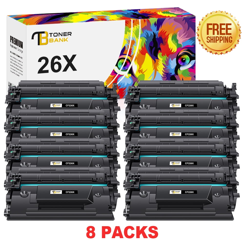 Toner Bank 8-Pack Compatible Toner for HP CF226X 26X M402n M402dw ...