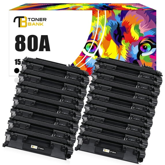 Toner Bank Compatible 80A Laserjet Toner Cartridge Black CF280A for HP 80A 80X CF280A CF280X ...