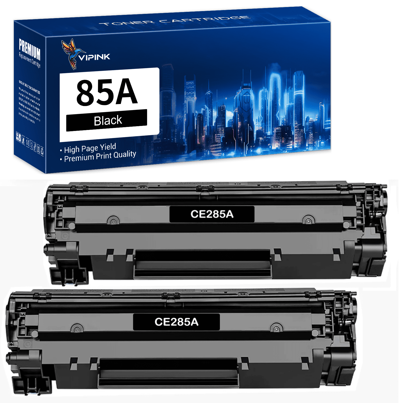 Toner Bank 85A Compatible Cartridge 2-Pack for HP Laserjet Pro Printers ...