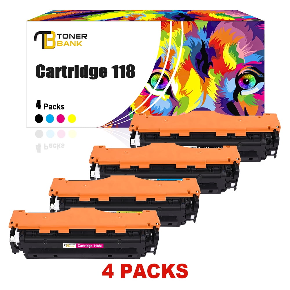 Toner Bank Compatible for Canon Cartridge 118 118K 118C 118M 118Y ...