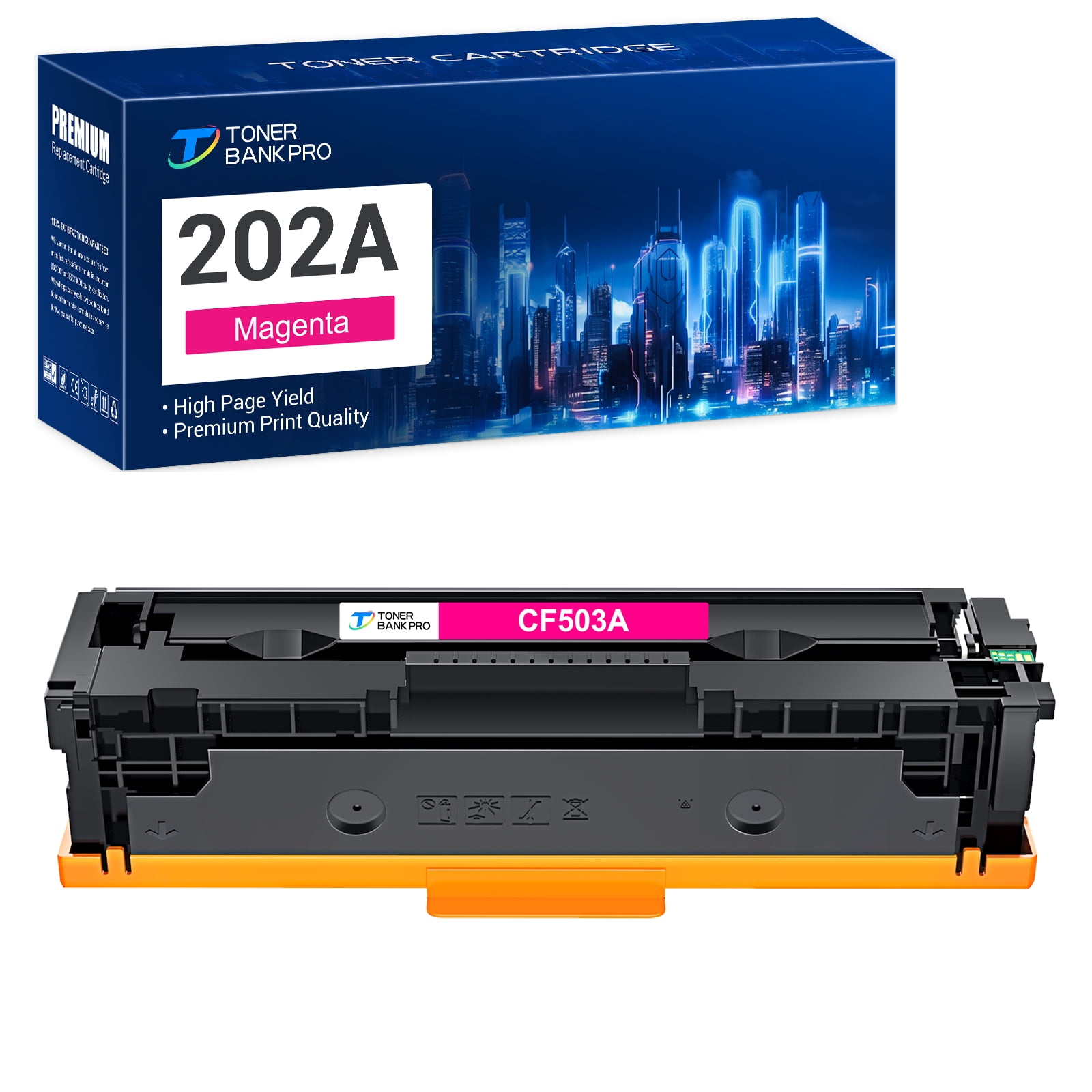 Toner Bank Compatible Cartridge Toner for HP 202A CF503A Color Laserjet ...