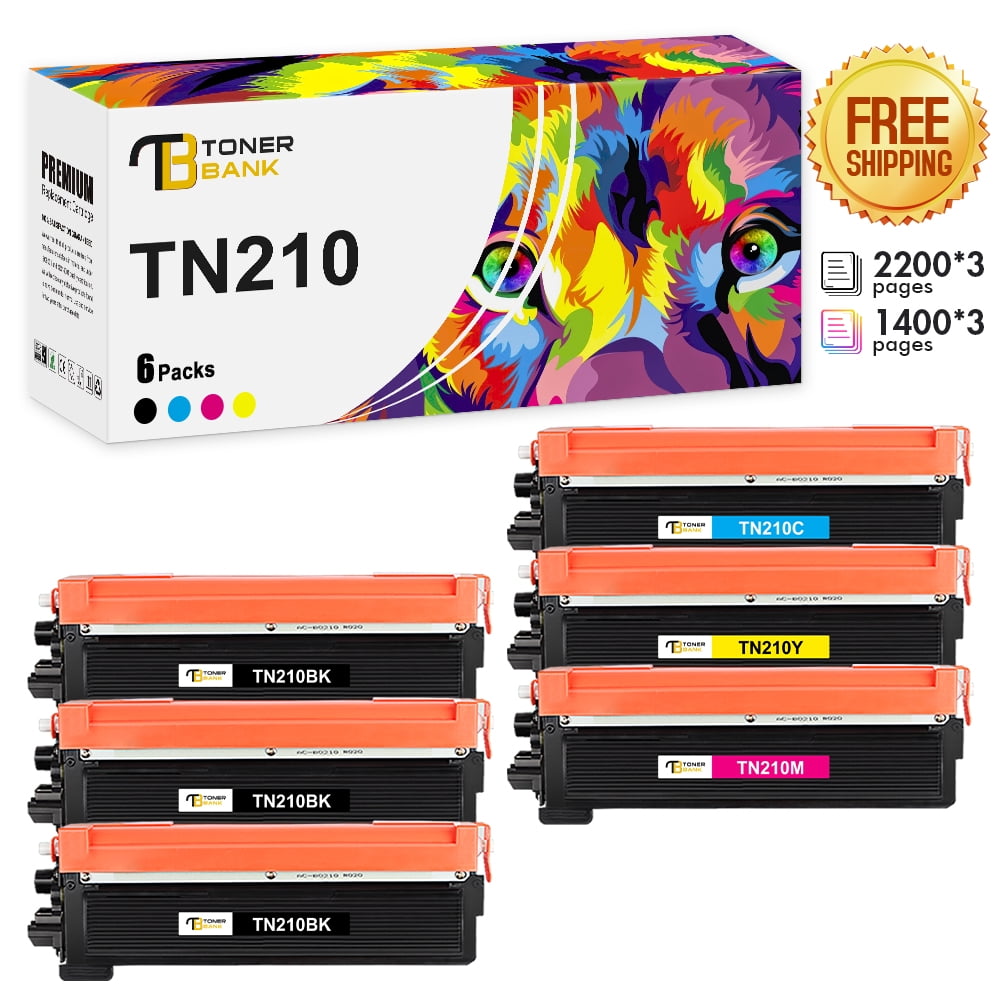 Brother TN-210 6-Pack - Epson ink cartridges for ecommerce - Walmart ...
