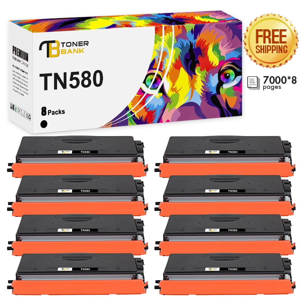 Toner Bank Compatible Toner Cartridge Replacement for Brother TN580 ...