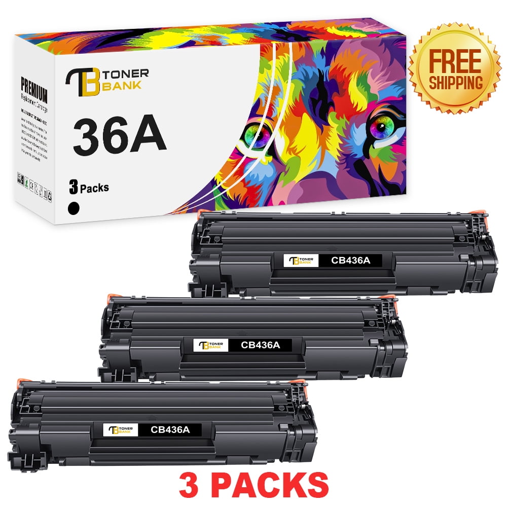 Toner Bank Compatible Toner Cartridge Replacement for HP CB436A ...