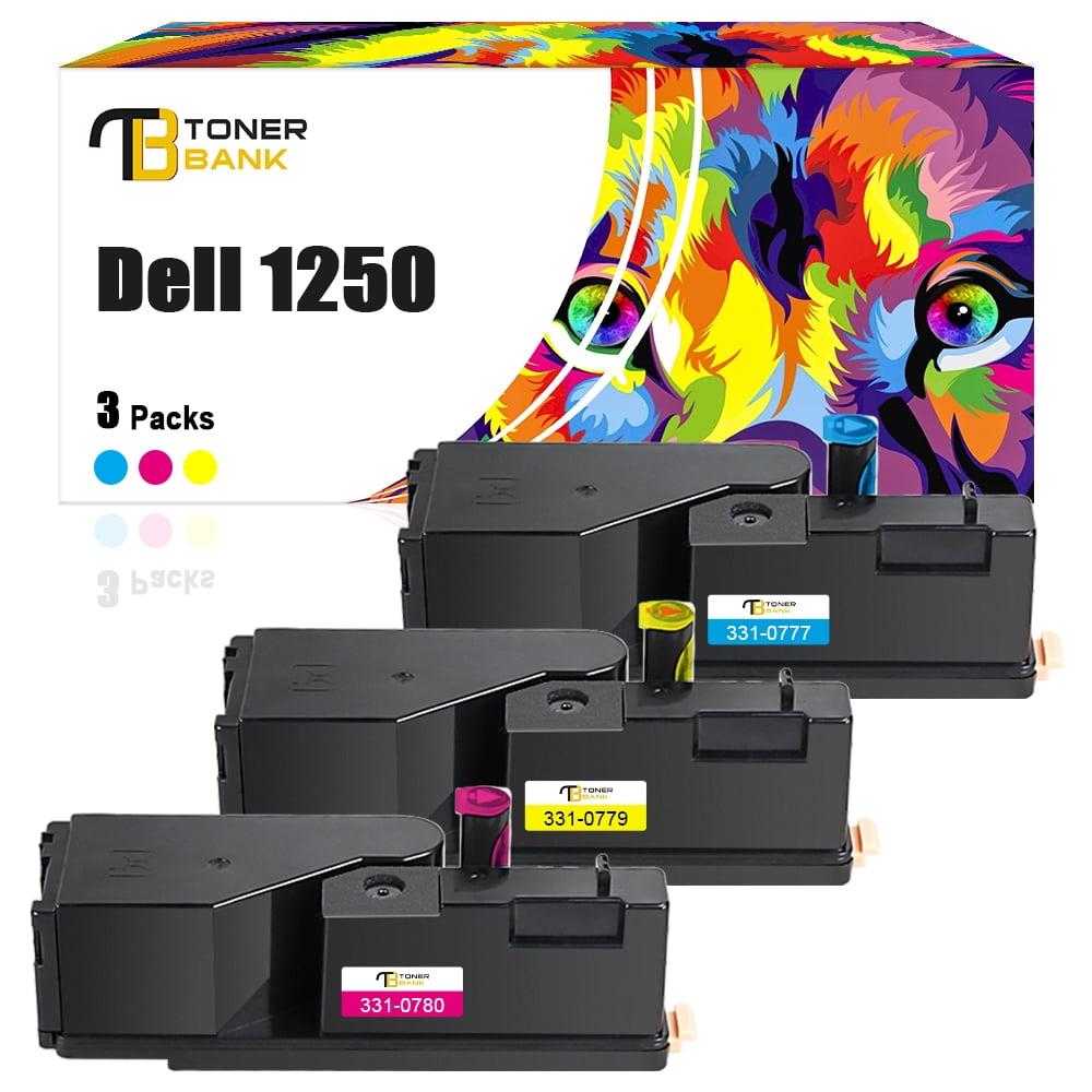Toner Bank Compatible for Dell 1250 Toner for Dell 331-0780 1250C ...