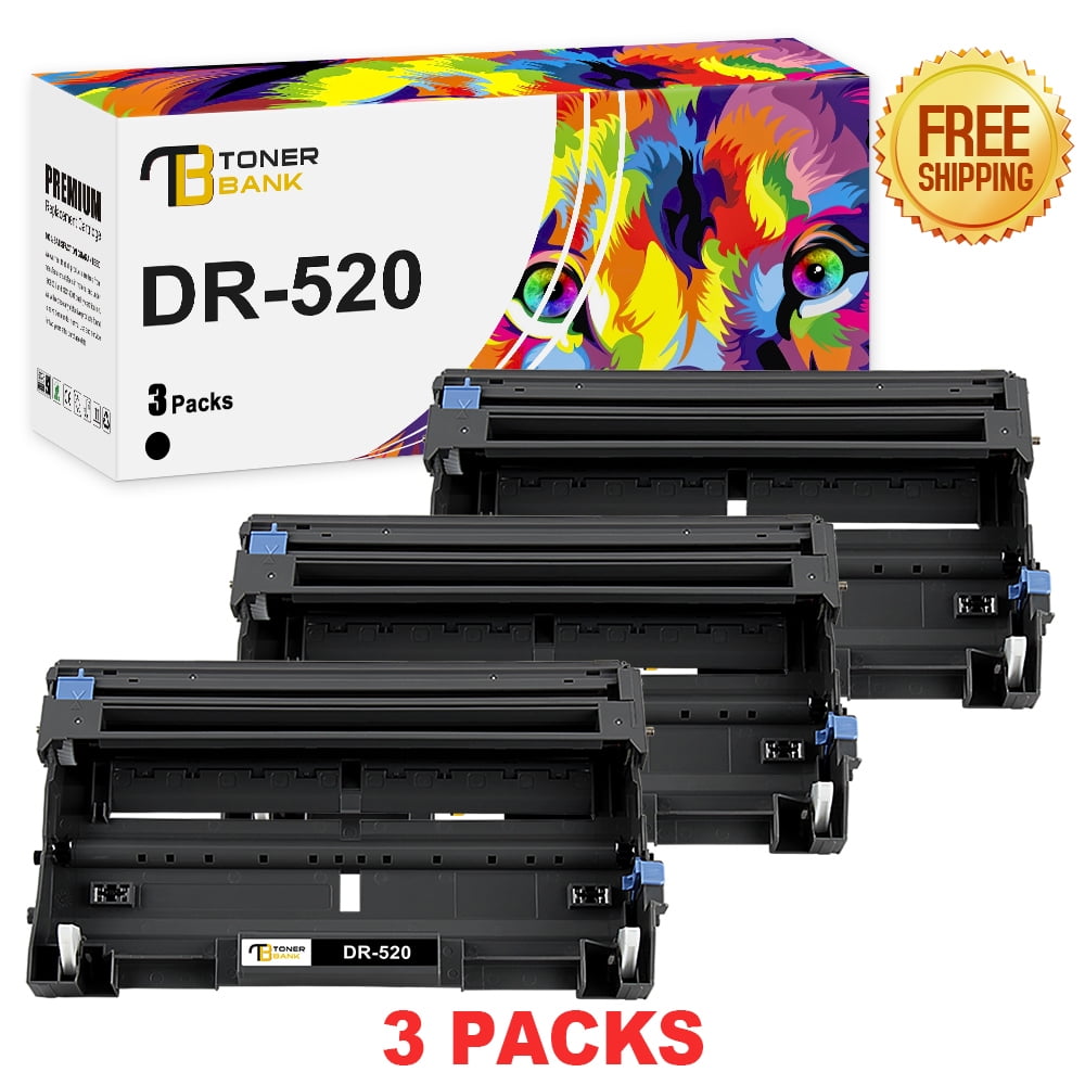 Toner Bank Compatible TN580 Drum Unit for Brother DR520 DR-520 3-Pack ...