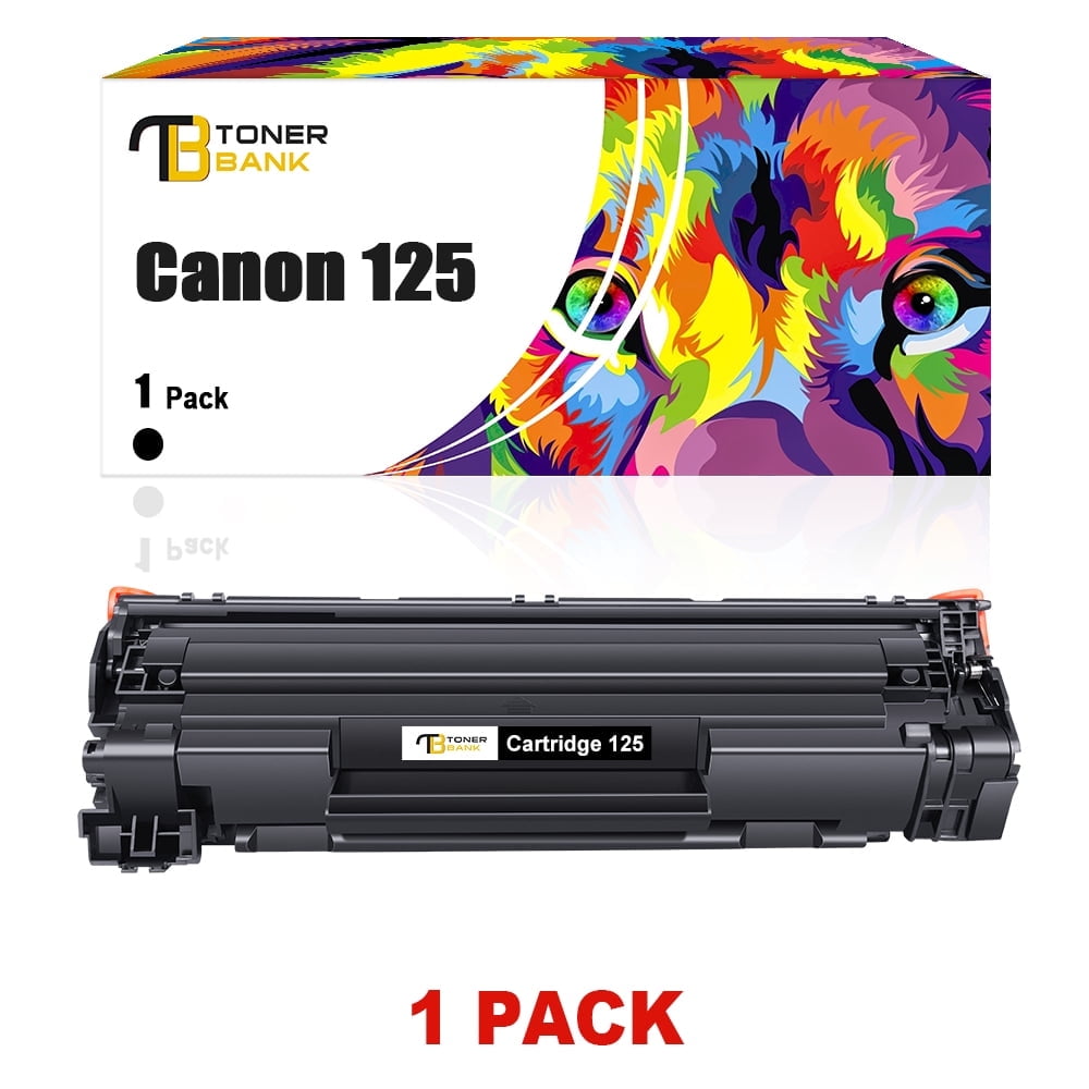 Toner Bank High Yield Compatible Toner Cartridge for Canon 125, Black ...
