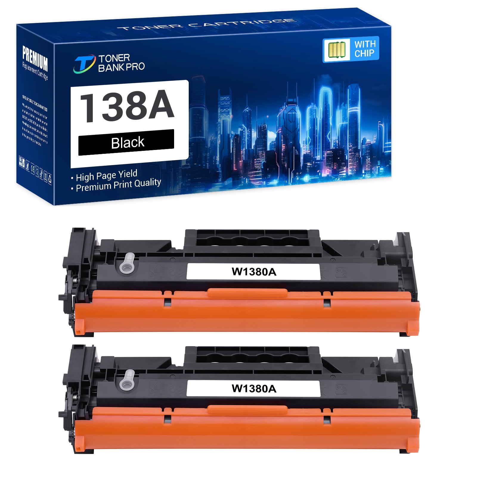 Toner Bank Pro 138A W1380A (With Chip) Toner Cartridge Replacement ...