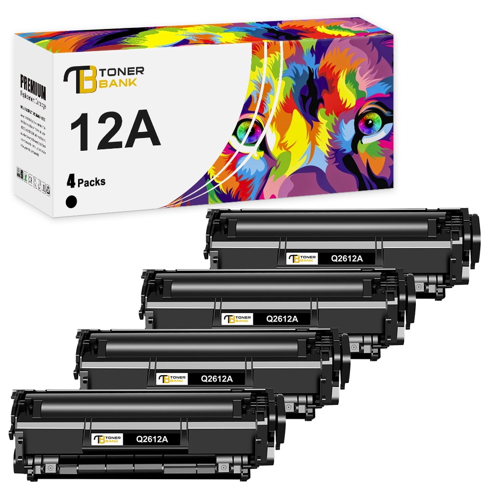 Toner Bank Q2612A Compatible 12A Toner Cartridge Replacement for HP 12A Q2612A Laserjet 1020 ...